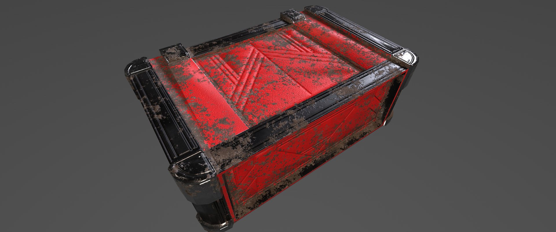 3D Metal Crate Model - TurboSquid 1194555
