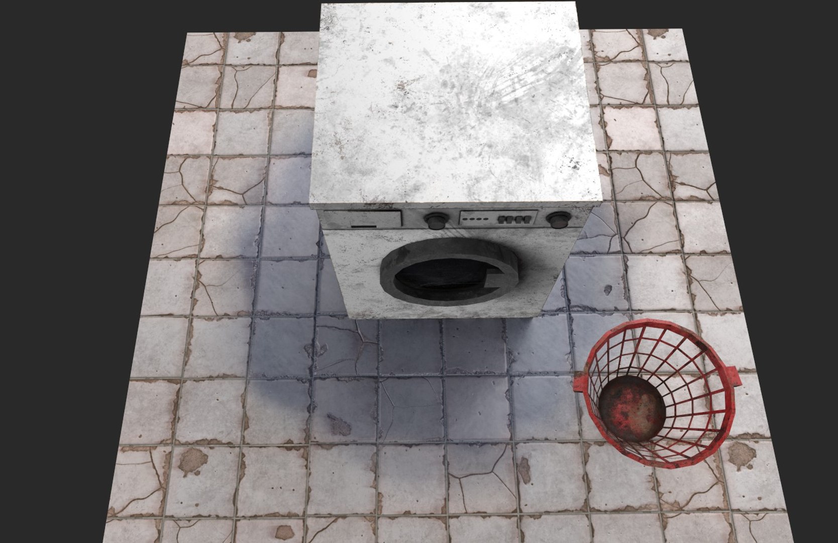 3D Low-poly Washing Machine - TurboSquid 1650458