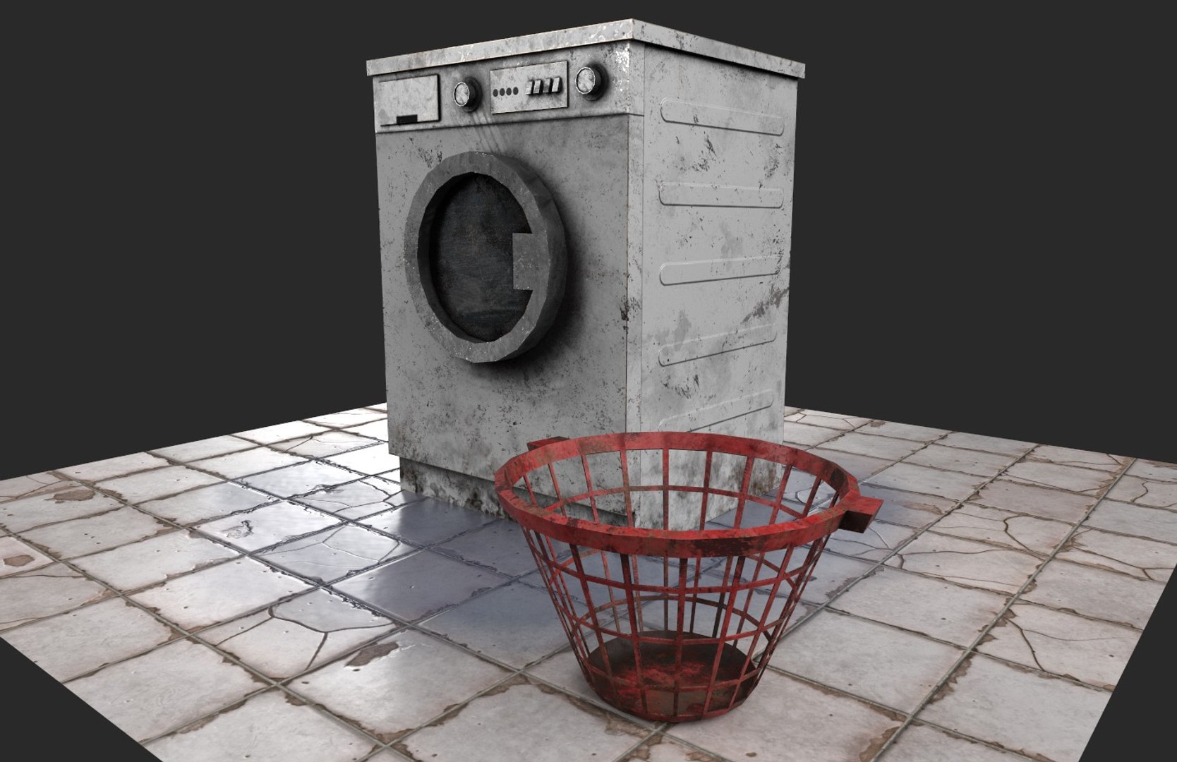 3D Low-poly Washing Machine - TurboSquid 1650458
