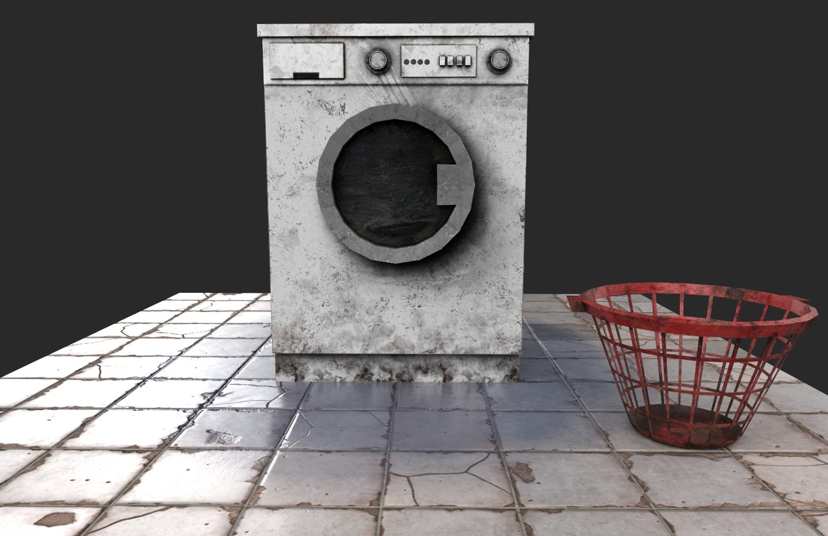 3D Low-poly Washing Machine - TurboSquid 1650458
