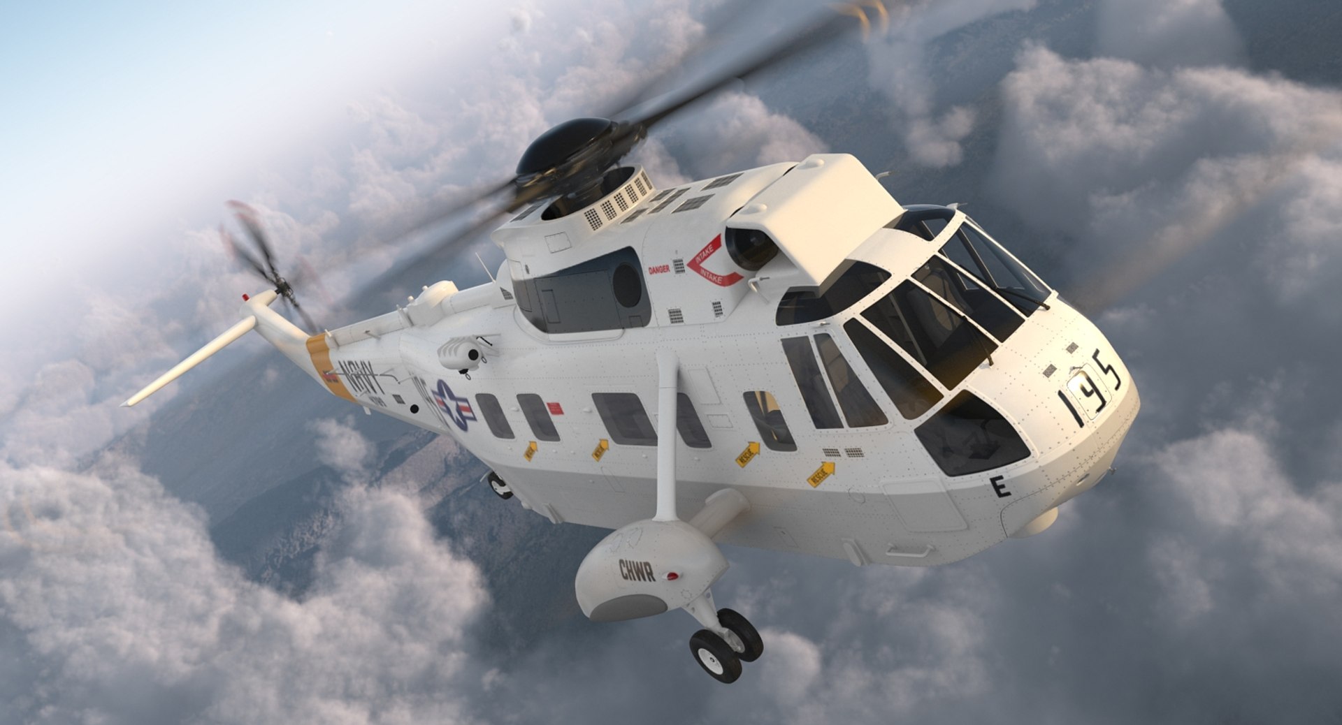 3D Sikorsky Sh-3h Sea King - TurboSquid 1283348