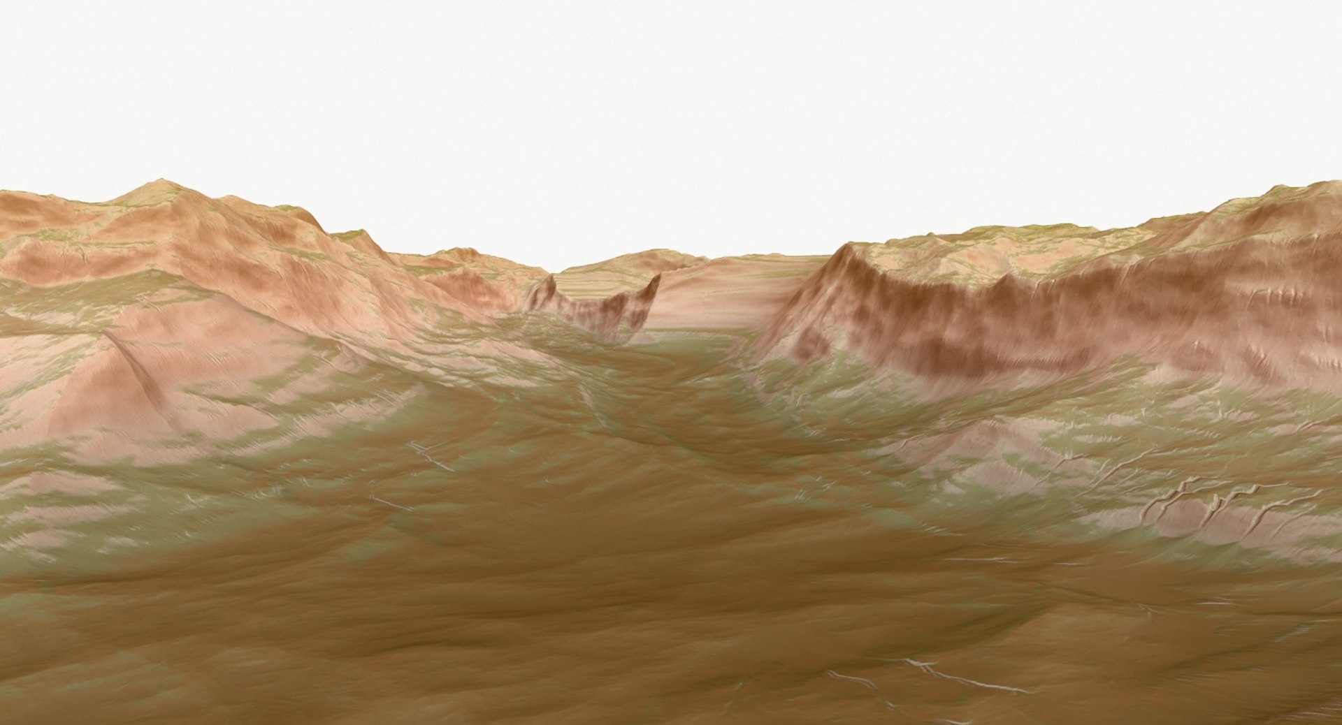 3d hills cliffs terrain