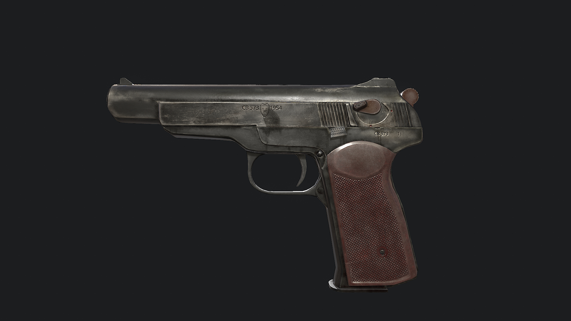 modèle 3D de Pistolet automatique APS-Stechkin - TurboSquid 1725625