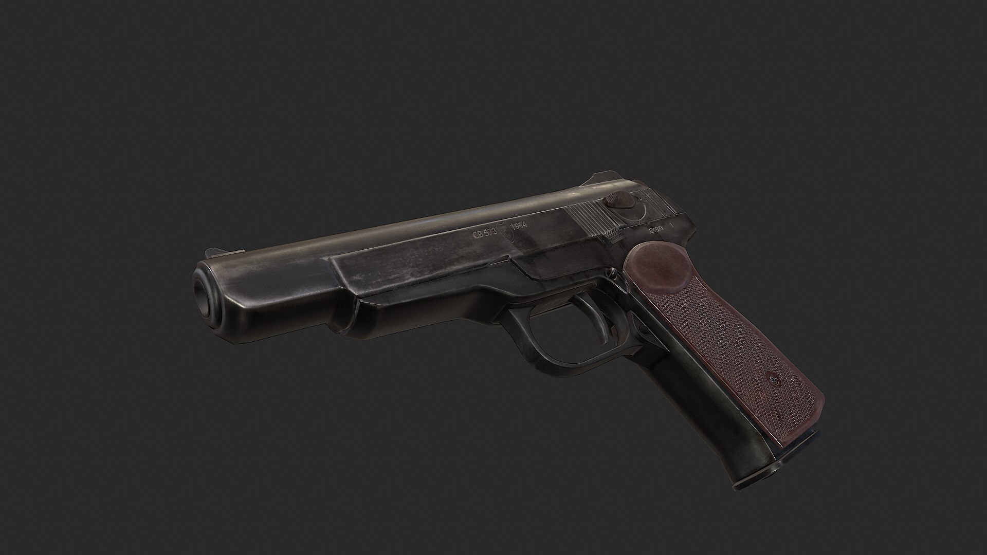 3D APS-Stechkin Automatic Pistol Model - TurboSquid 1725625