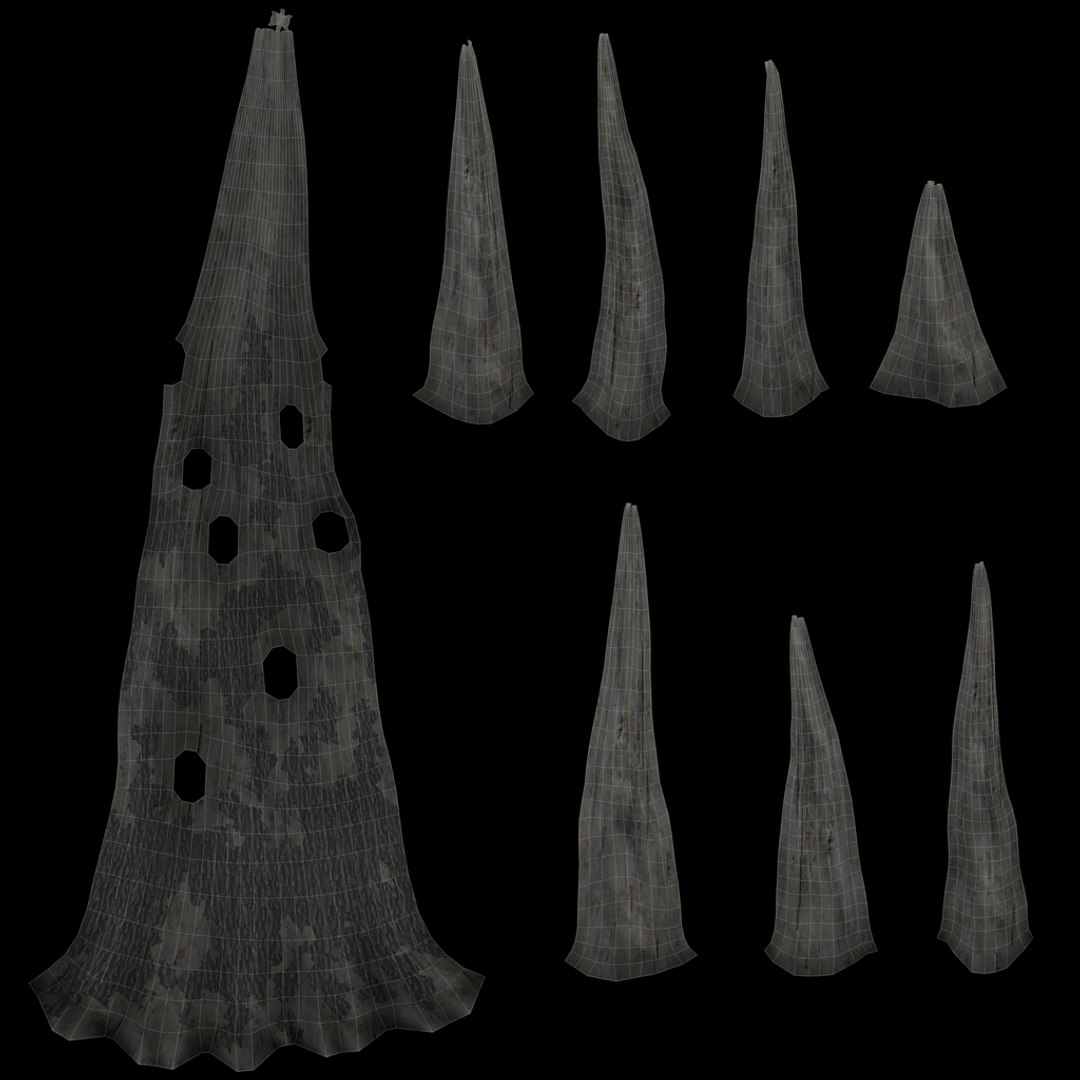3D Dead Oak Tree Model - TurboSquid 1625246