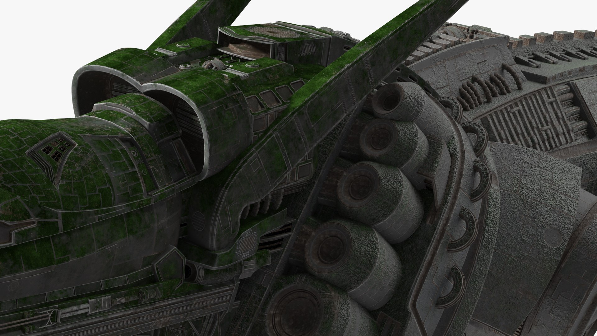 3D UFO Spaceship Crash Site - TurboSquid 2139387
