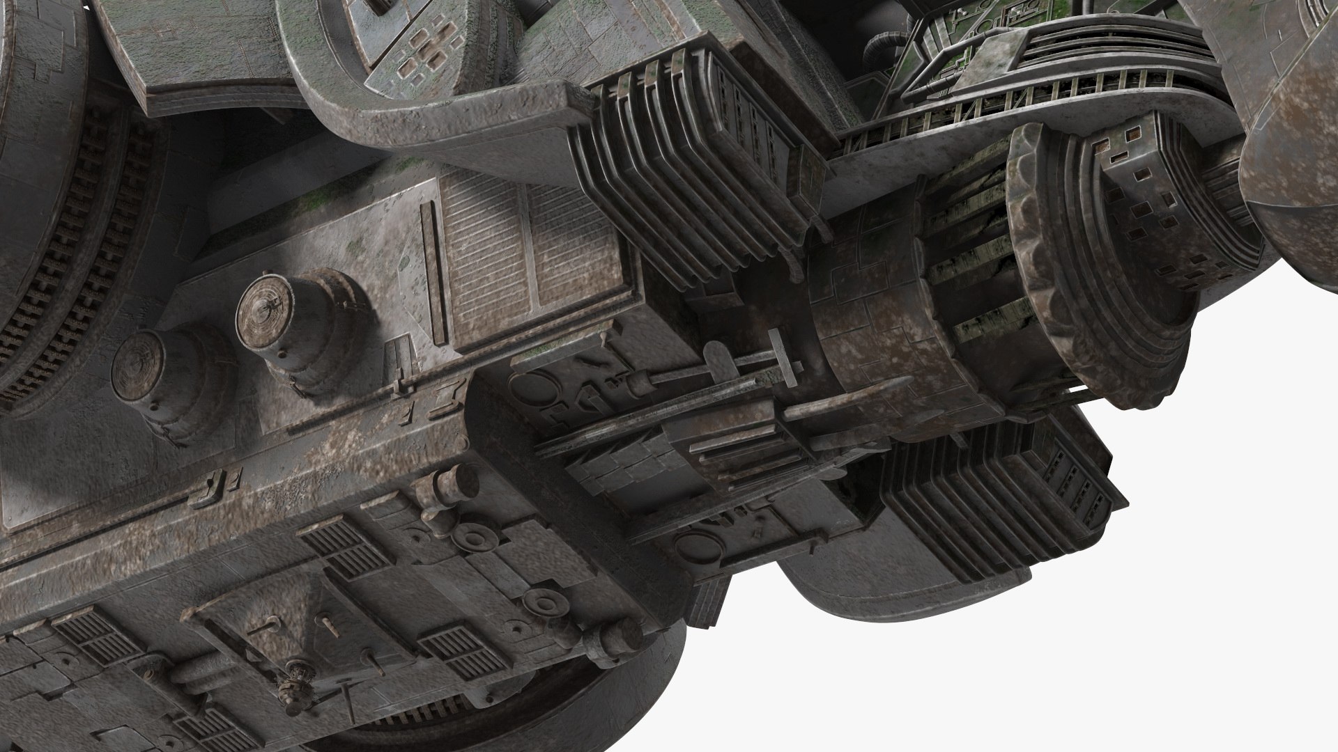 3D UFO Spaceship Crash Site - TurboSquid 2139387