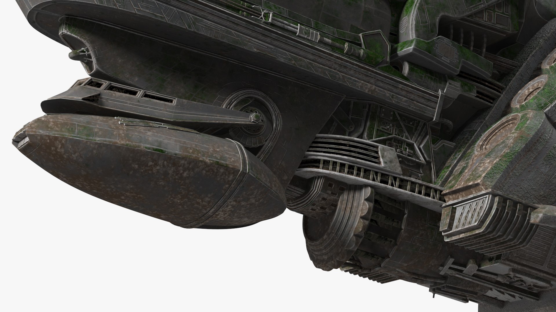 3D UFO Spaceship Crash Site - TurboSquid 2139387