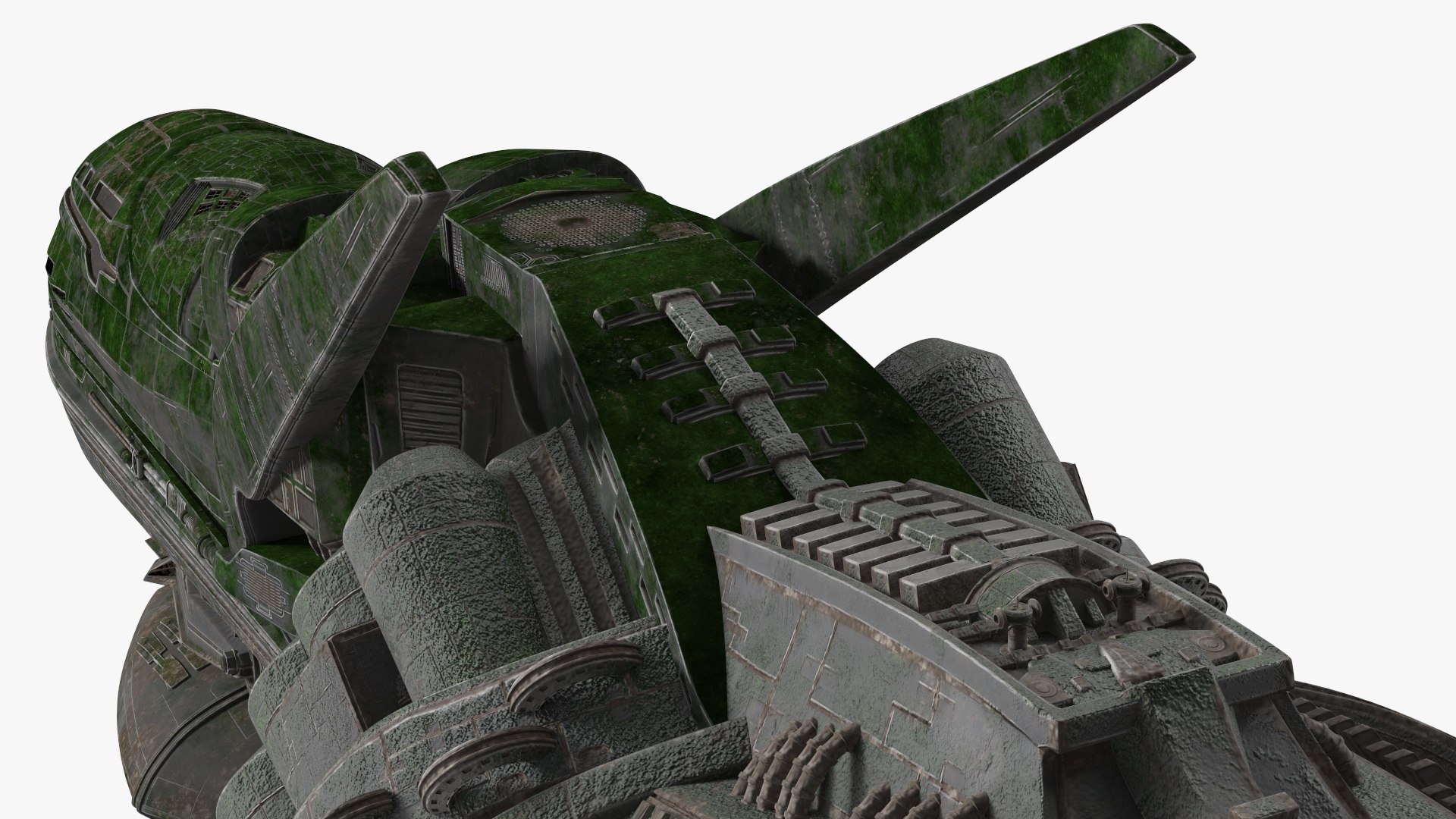 3D UFO Spaceship Crash Site - TurboSquid 2139387