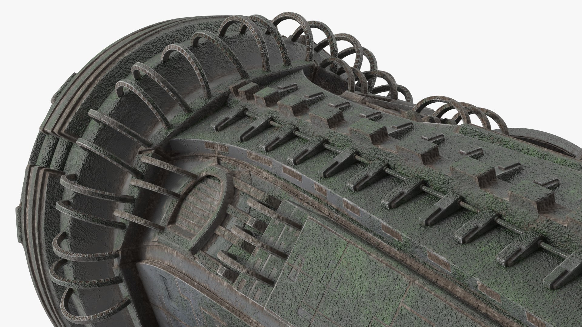 3D UFO Spaceship Crash Site - TurboSquid 2139387