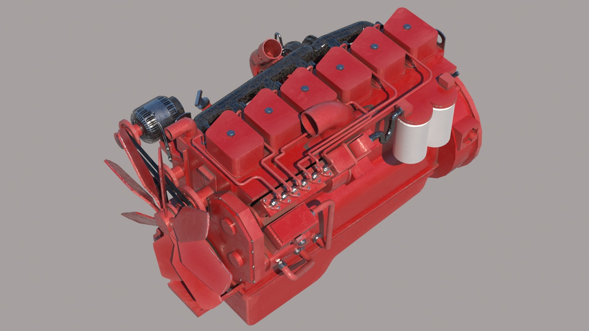 3D Cummins 6 Engine Vehicles Model - TurboSquid 1489935