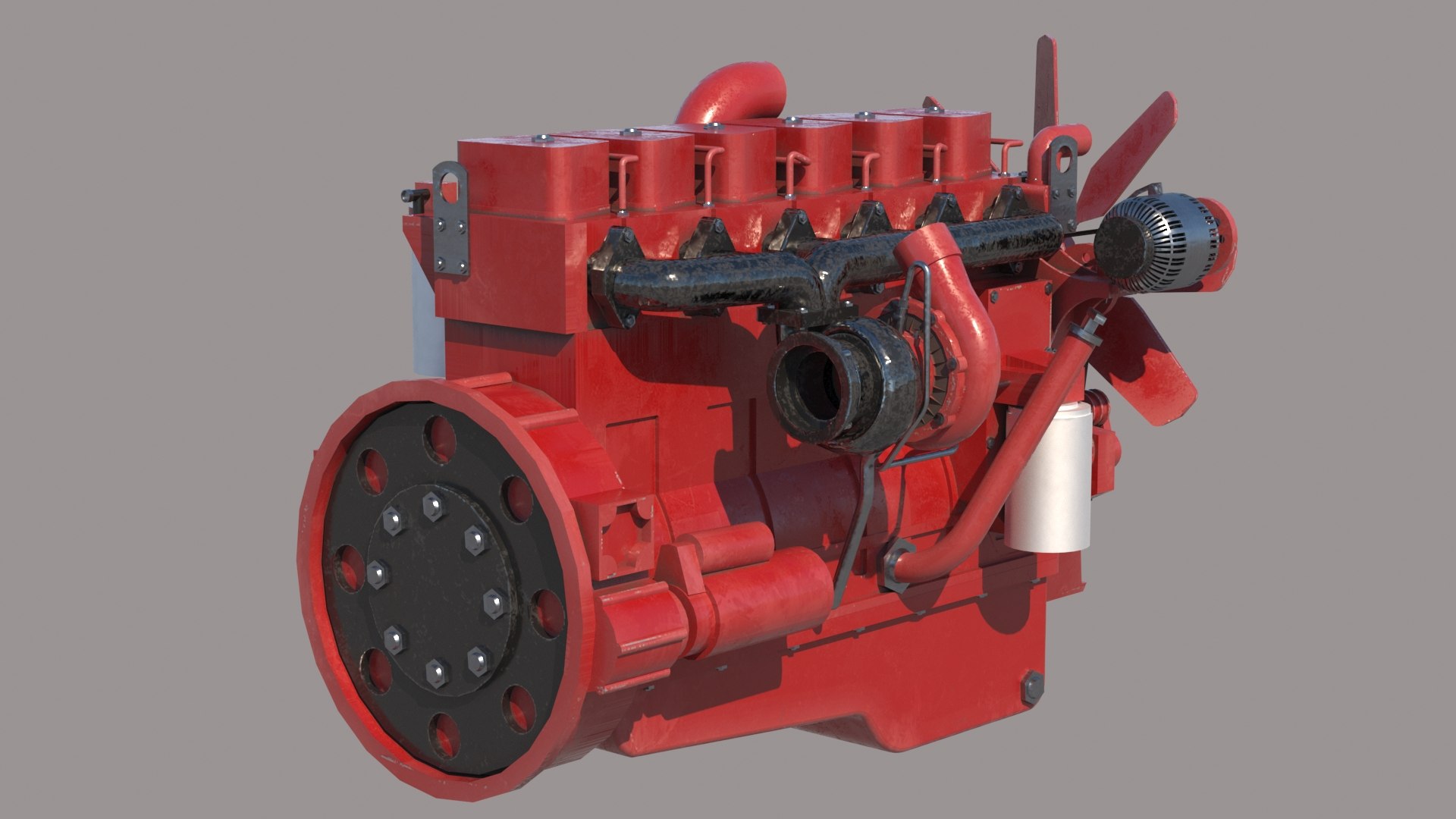 3D Cummins 6 Engine Vehicles Model - TurboSquid 1489935