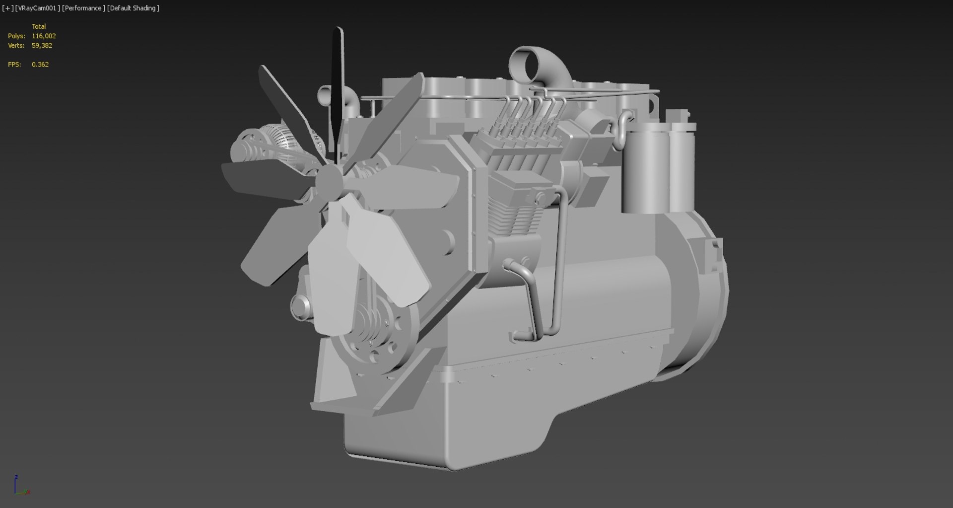 3D Cummins 6 Engine Vehicles Model - TurboSquid 1489935