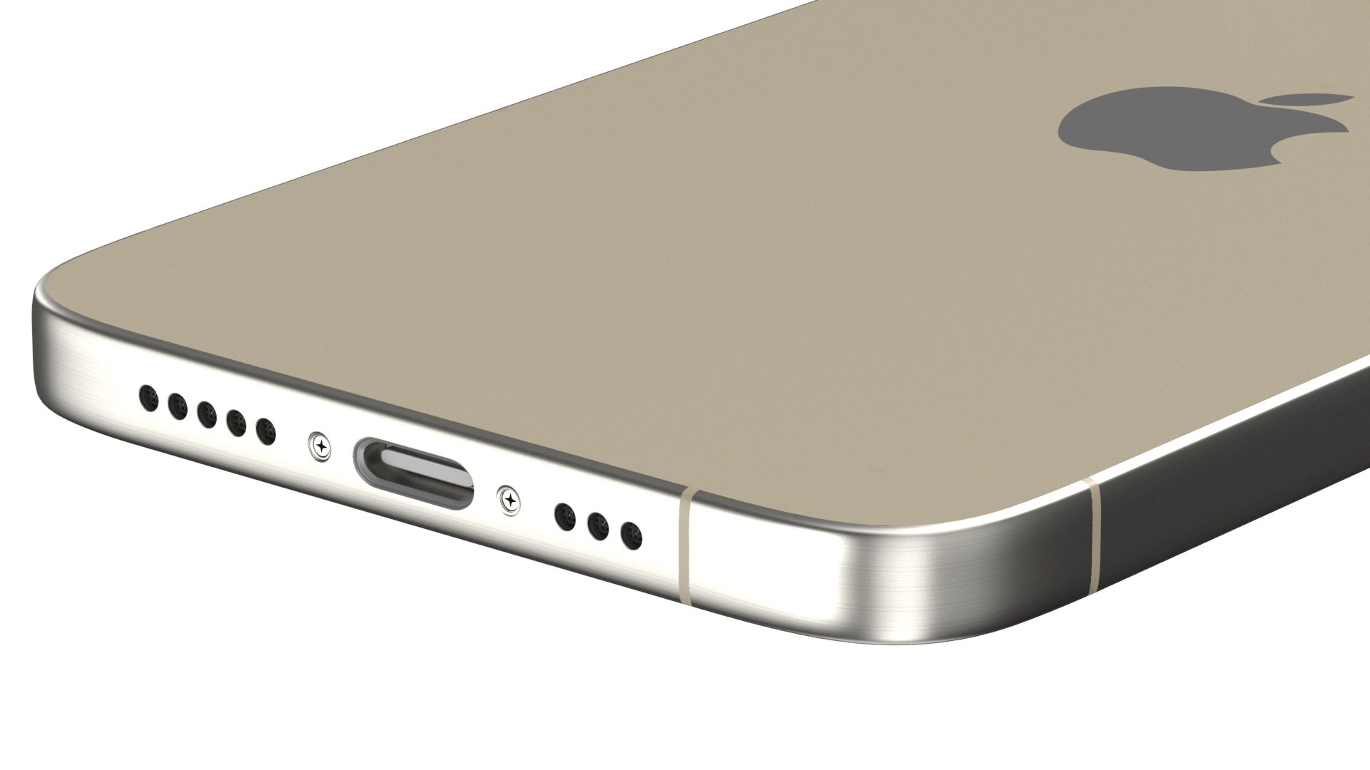 Apple IPhone 15 Pro Max Natural Titanium Model - TurboSquid 2260054