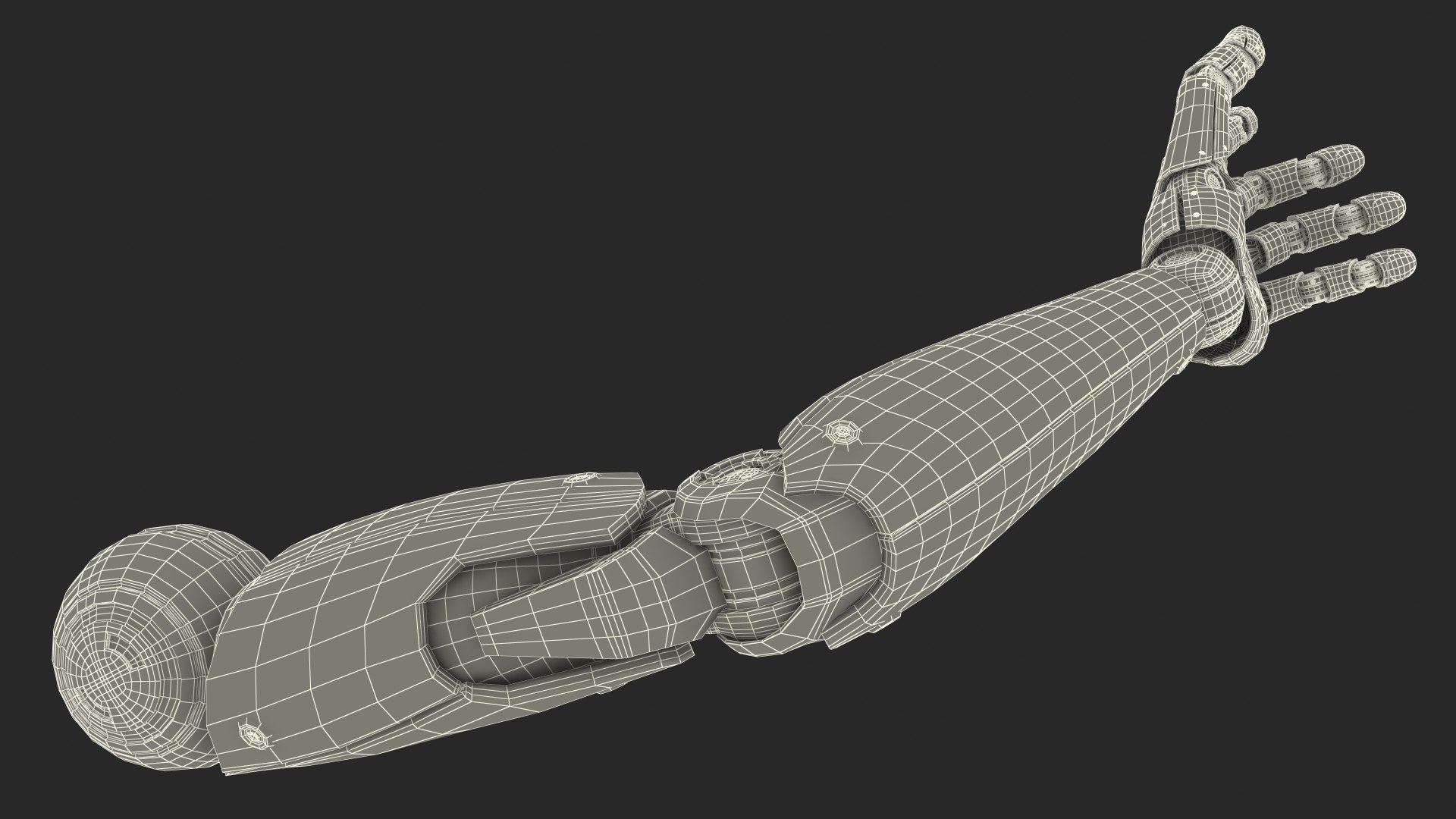 Cyborg Hand Touch Gesture 3D model - TurboSquid 2098052