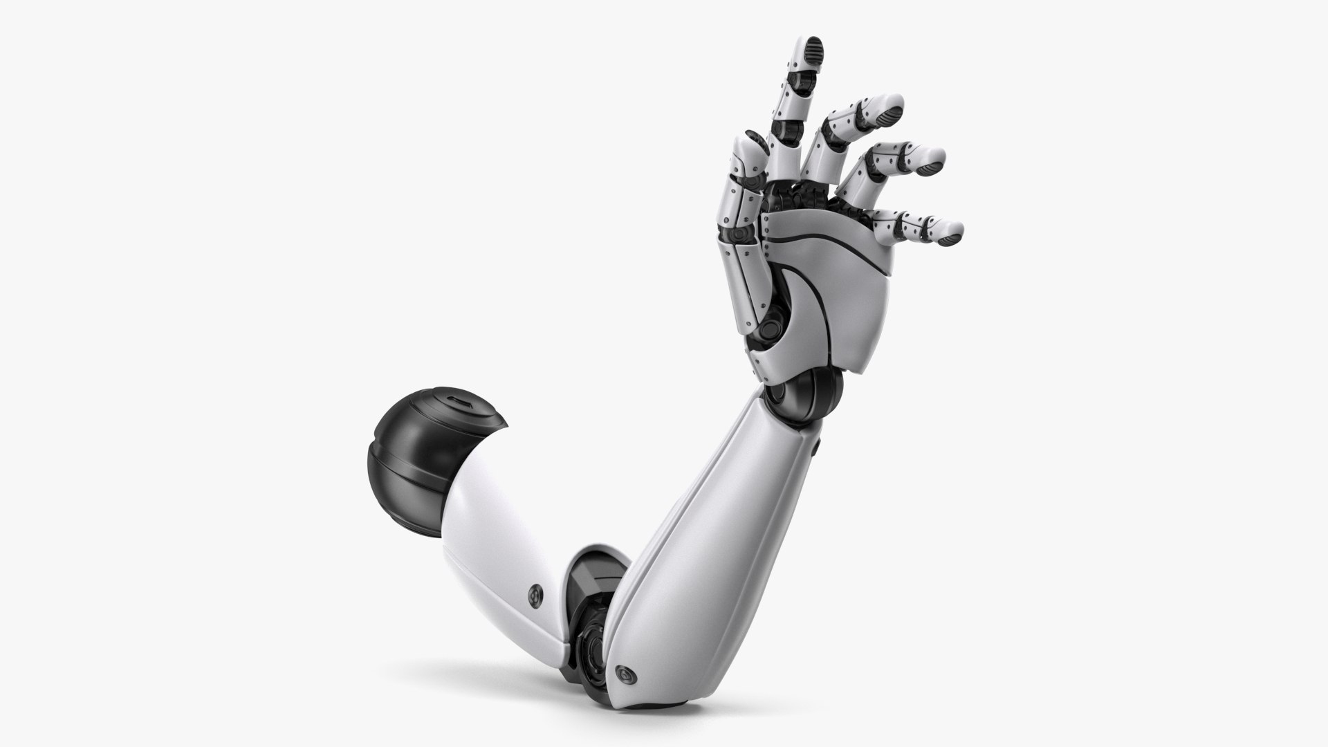 Cyborg Hand Touch Gesture 3D model - TurboSquid 2098052