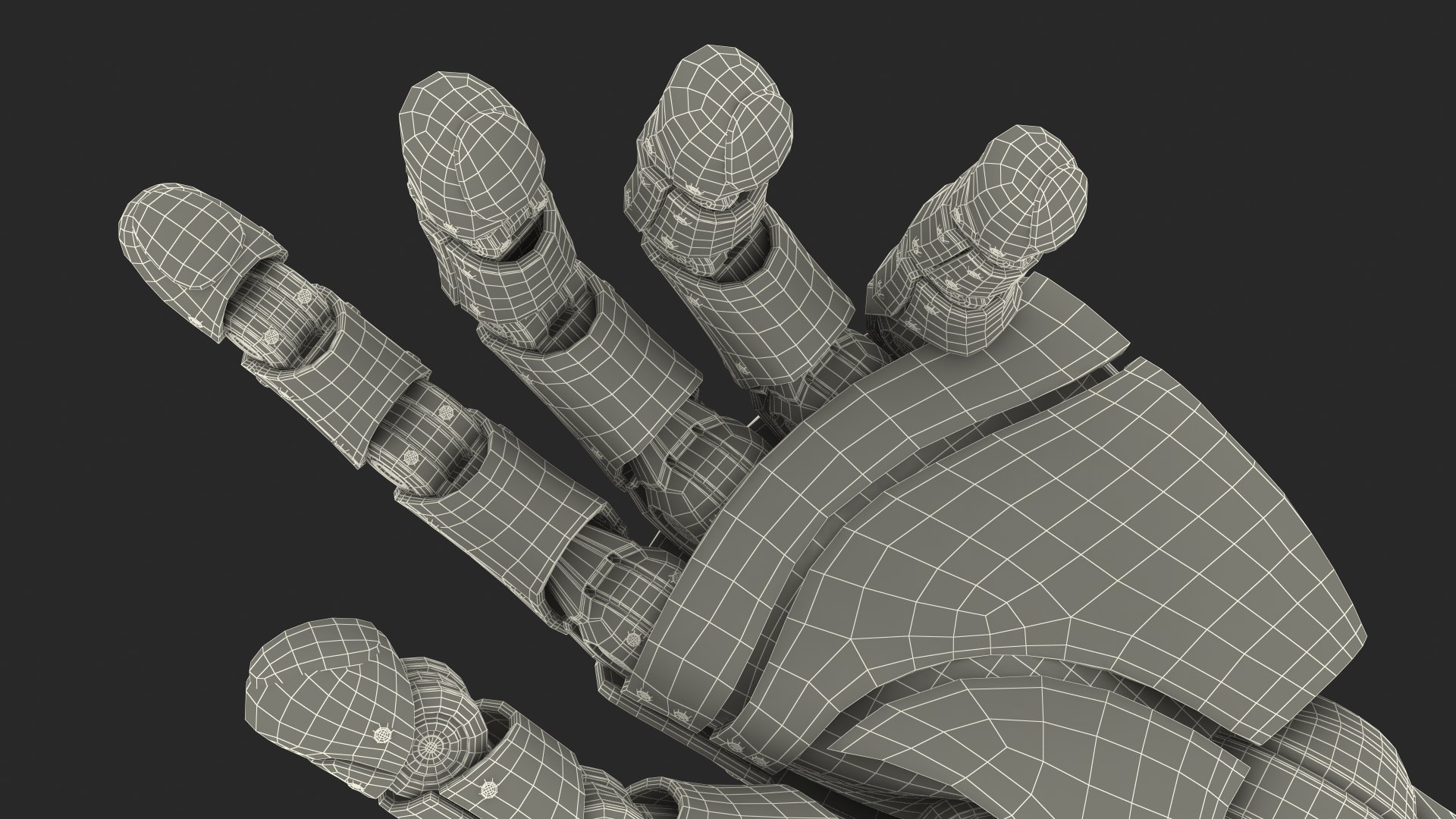 Cyborg Hand Touch Gesture 3D model - TurboSquid 2098052