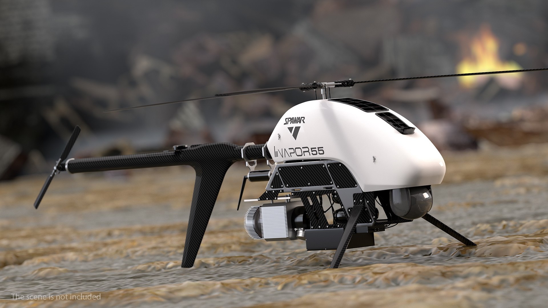 Vapor 55 Helicopter Uav Drone Model - TurboSquid 1452182