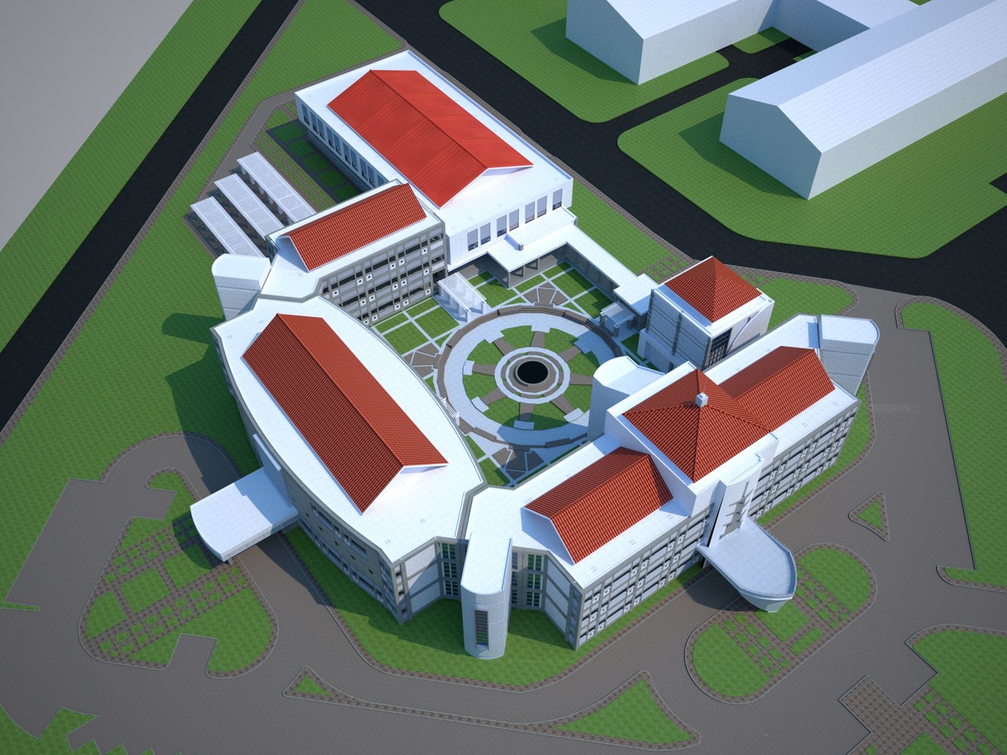 College University Building Revit 3d Max