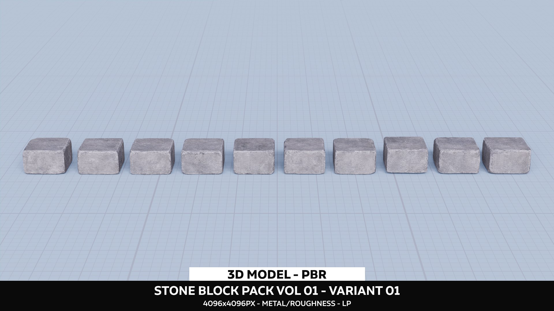 3D Stone Block Pack Vol 01 - Variant 01 Model - TurboSquid 2304805