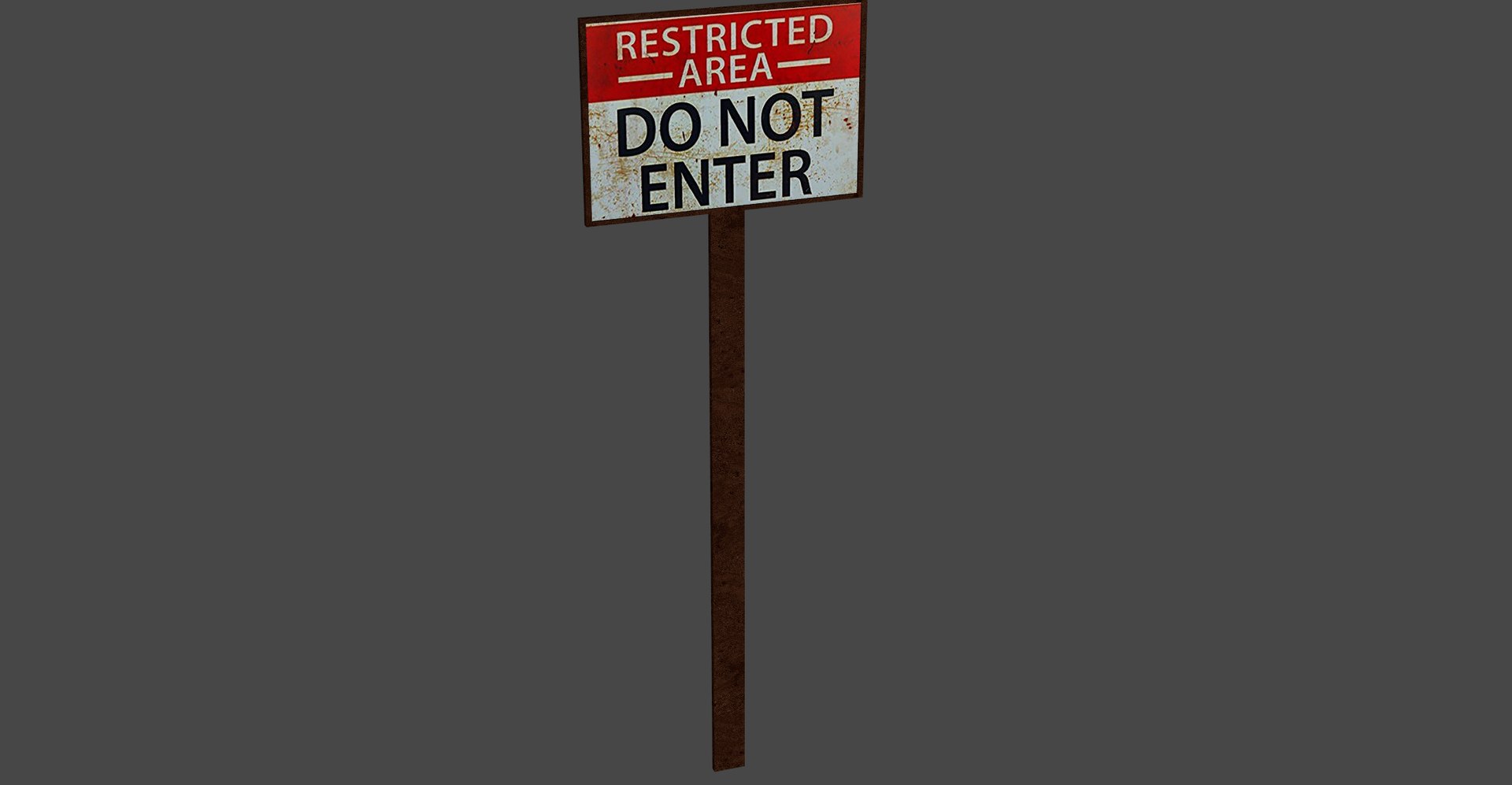 Free 3D Do Not Enter Sign Model - TurboSquid 1810295