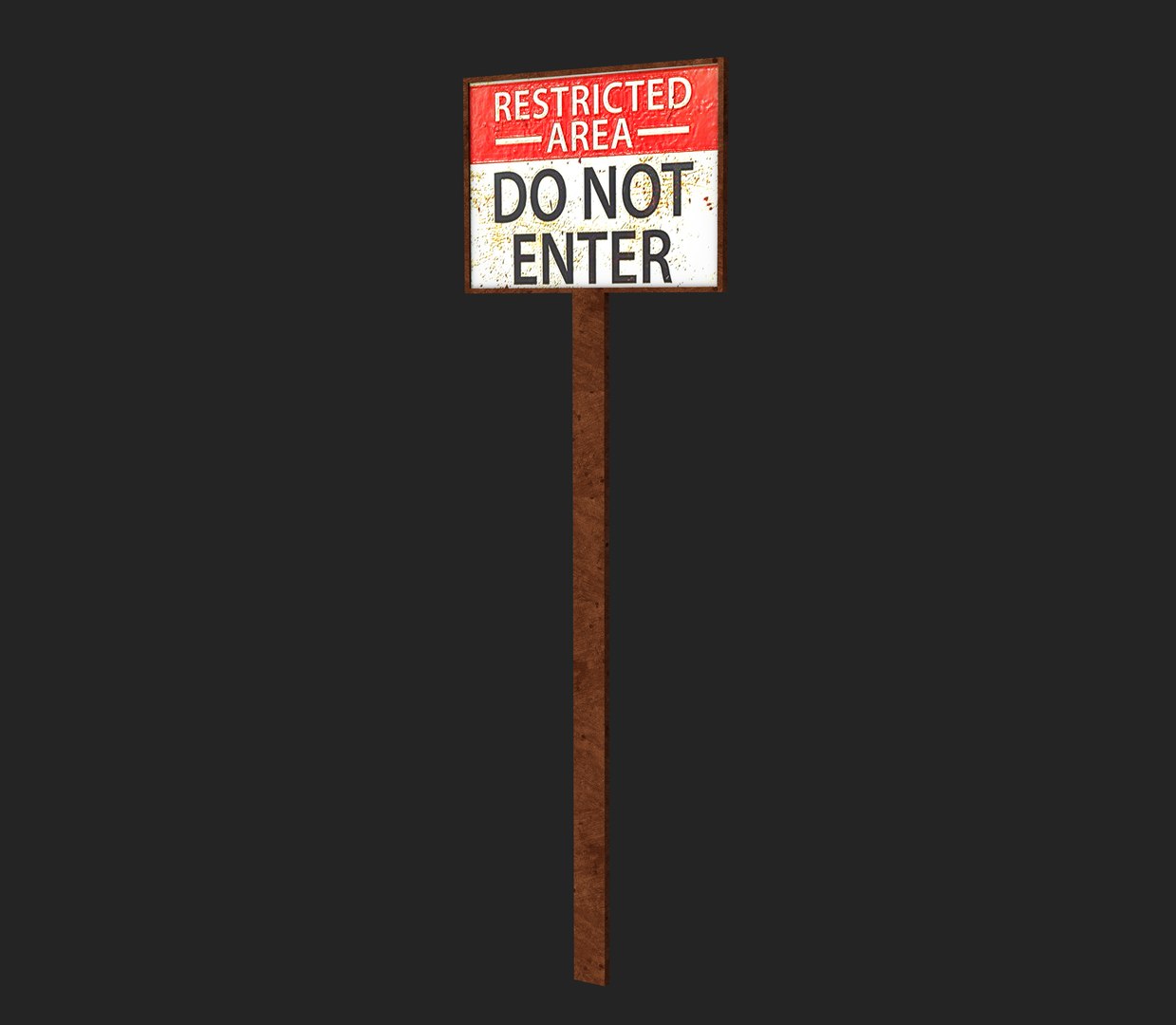 Free 3D Do Not Enter Sign Model - TurboSquid 1810295