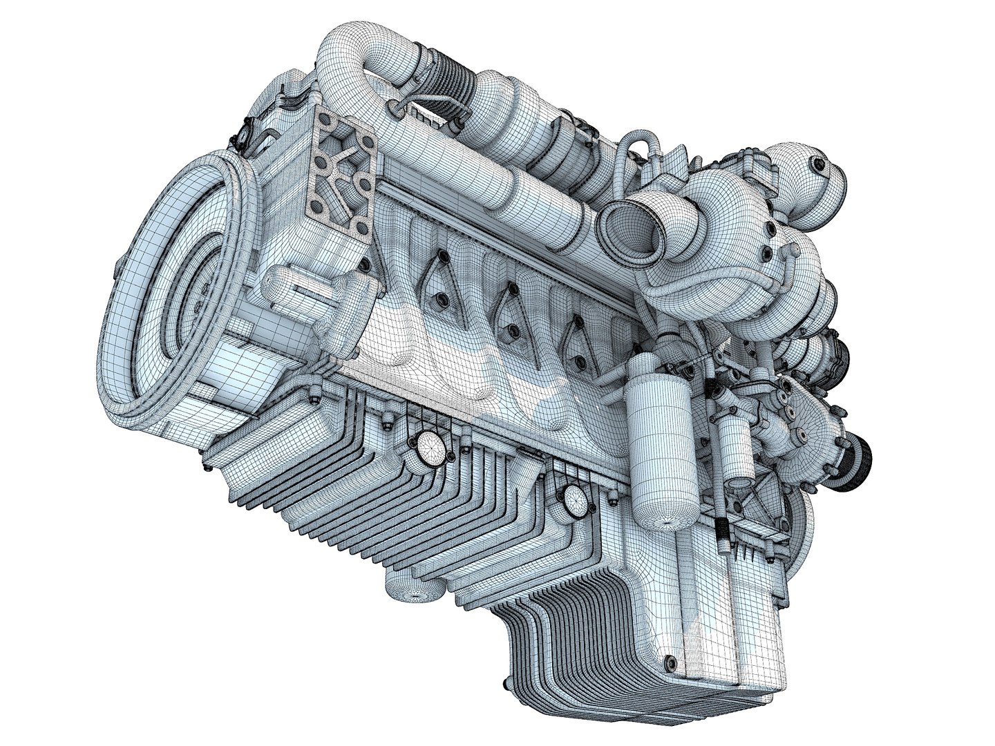 3D Heavy-duty Truck Engine - TurboSquid 1397873