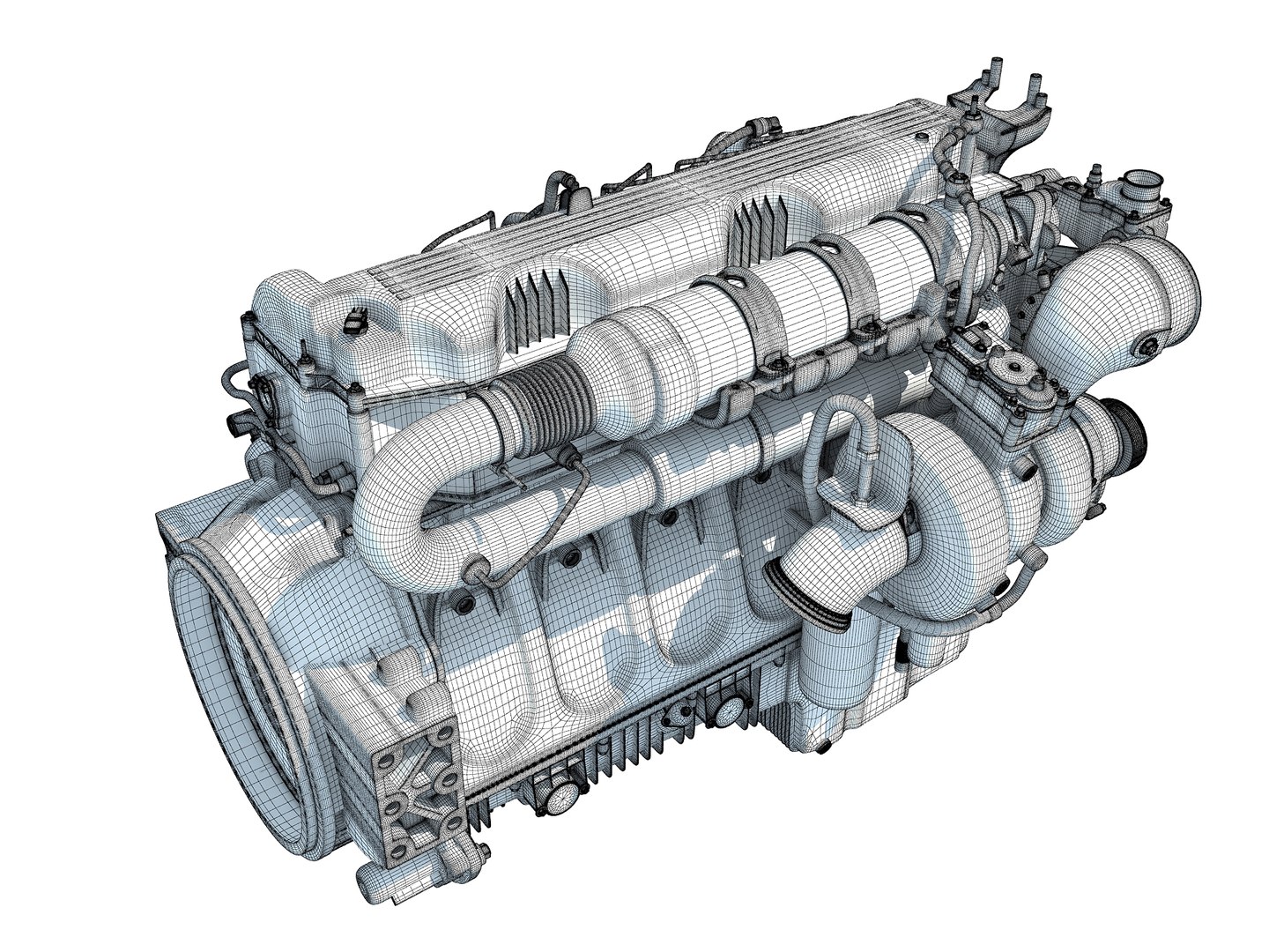 3D Heavy-duty Truck Engine - TurboSquid 1397873