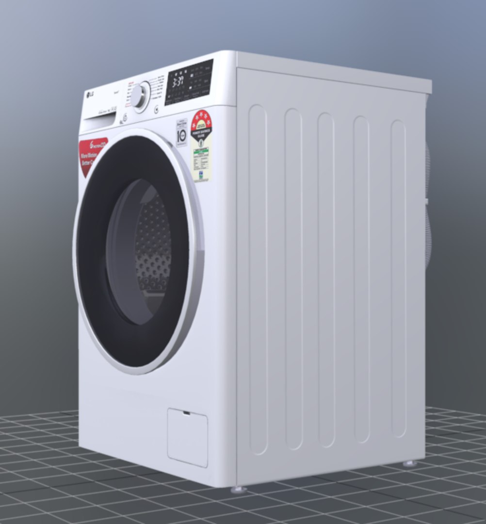 LG 7 Kg Fully-Automatic Front Loading Washing Machine 5 Star 3D Model ...