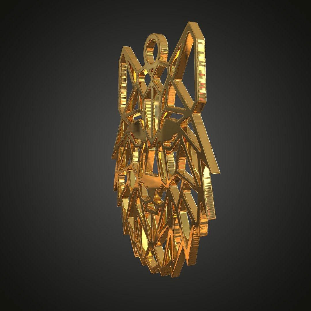 Linear Wolf Pendant Model - TurboSquid 1909915