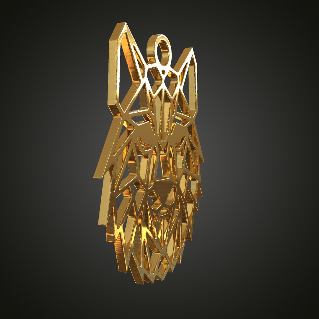 Linear Wolf Pendant Model - TurboSquid 1909915