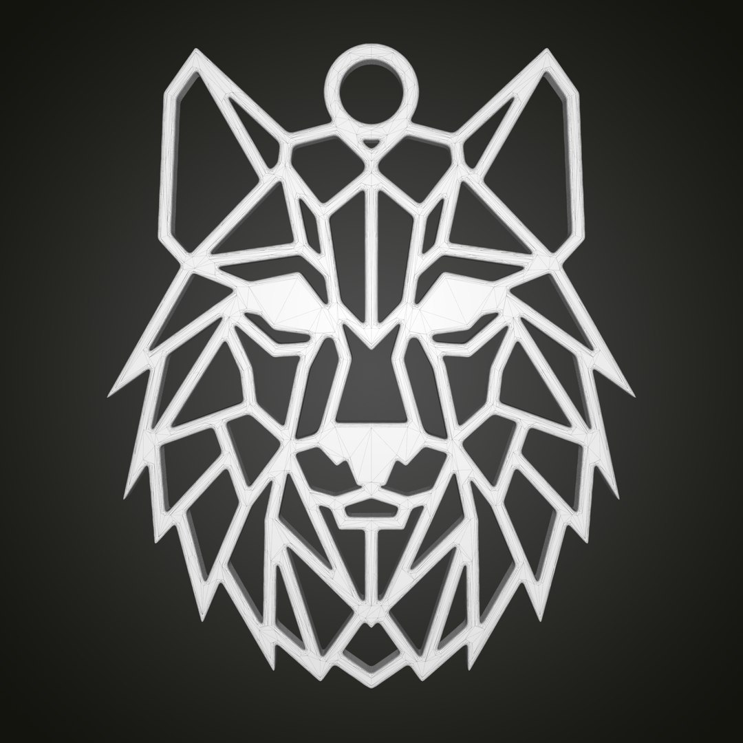 Linear Wolf Pendant Model - TurboSquid 1909915