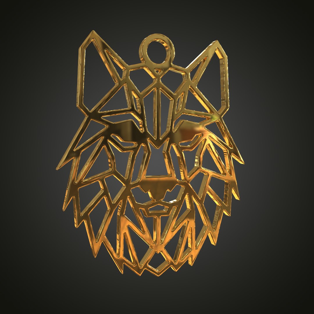 Linear Wolf Pendant Model - TurboSquid 1909915