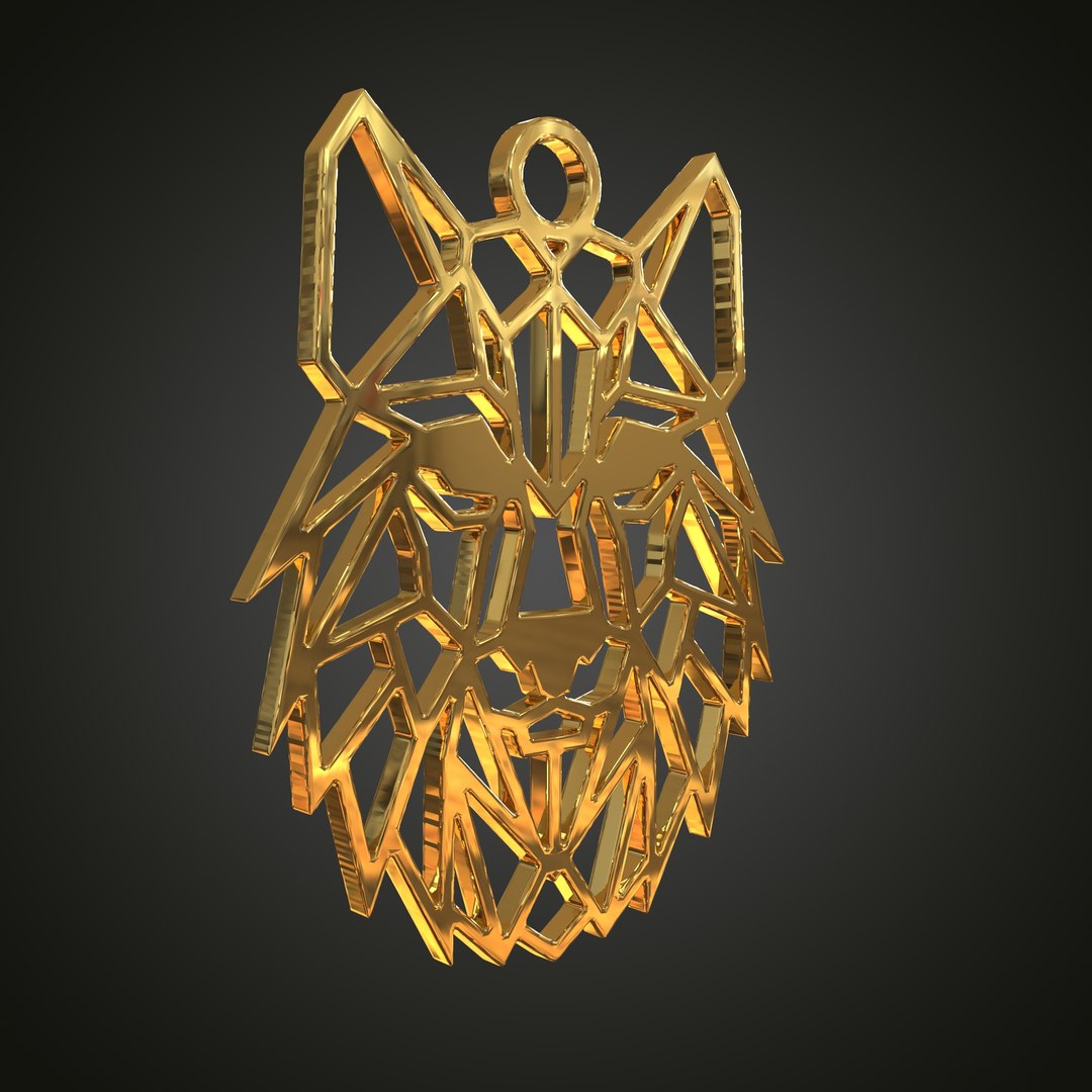 Linear Wolf Pendant Model - TurboSquid 1909915