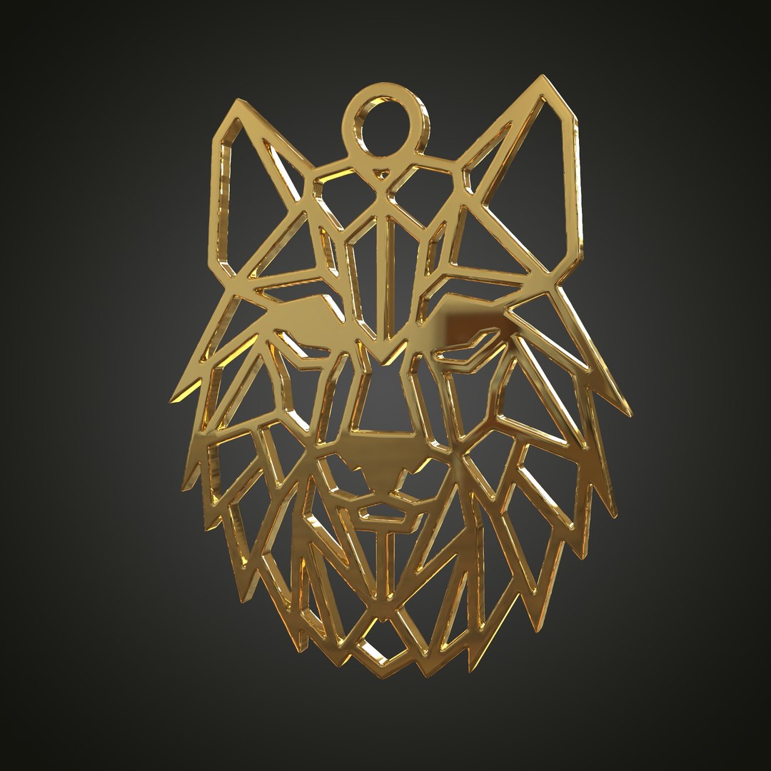 Linear Wolf Pendant Model - TurboSquid 1909915