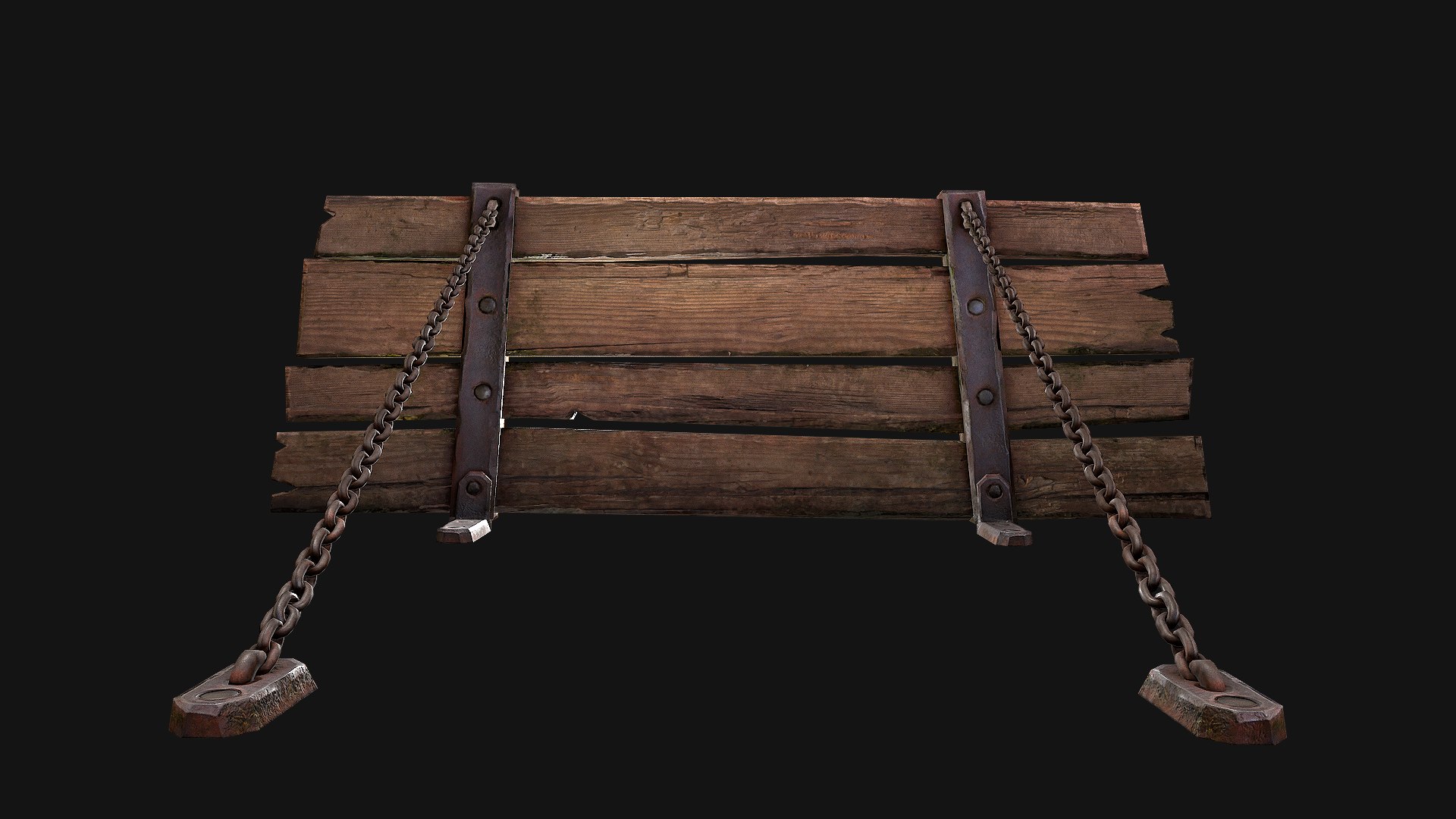 3D Medieval Prison Bed Model - TurboSquid 2016373
