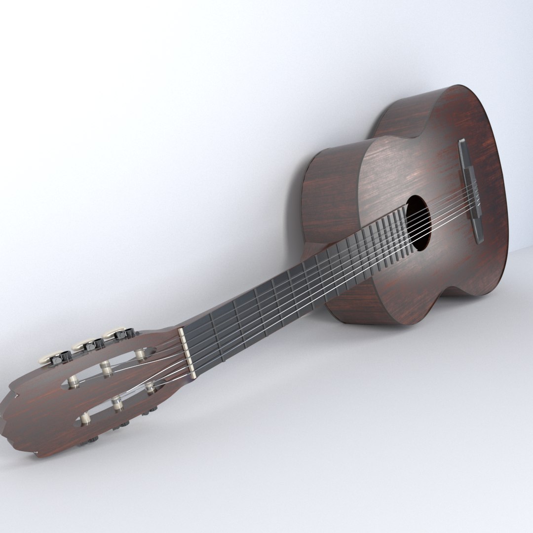 Acoustic guitar model - TurboSquid 1413503