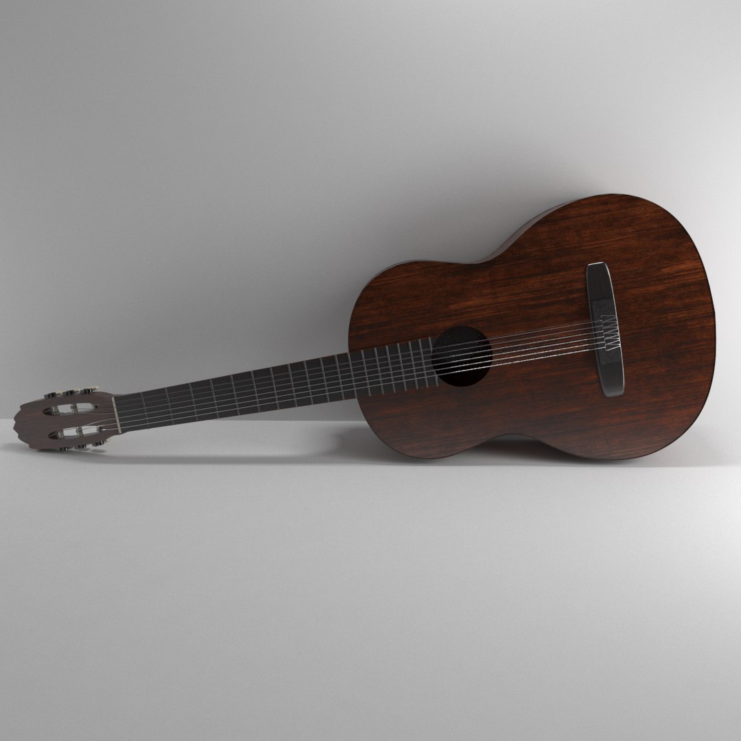 Acoustic guitar model - TurboSquid 1413503