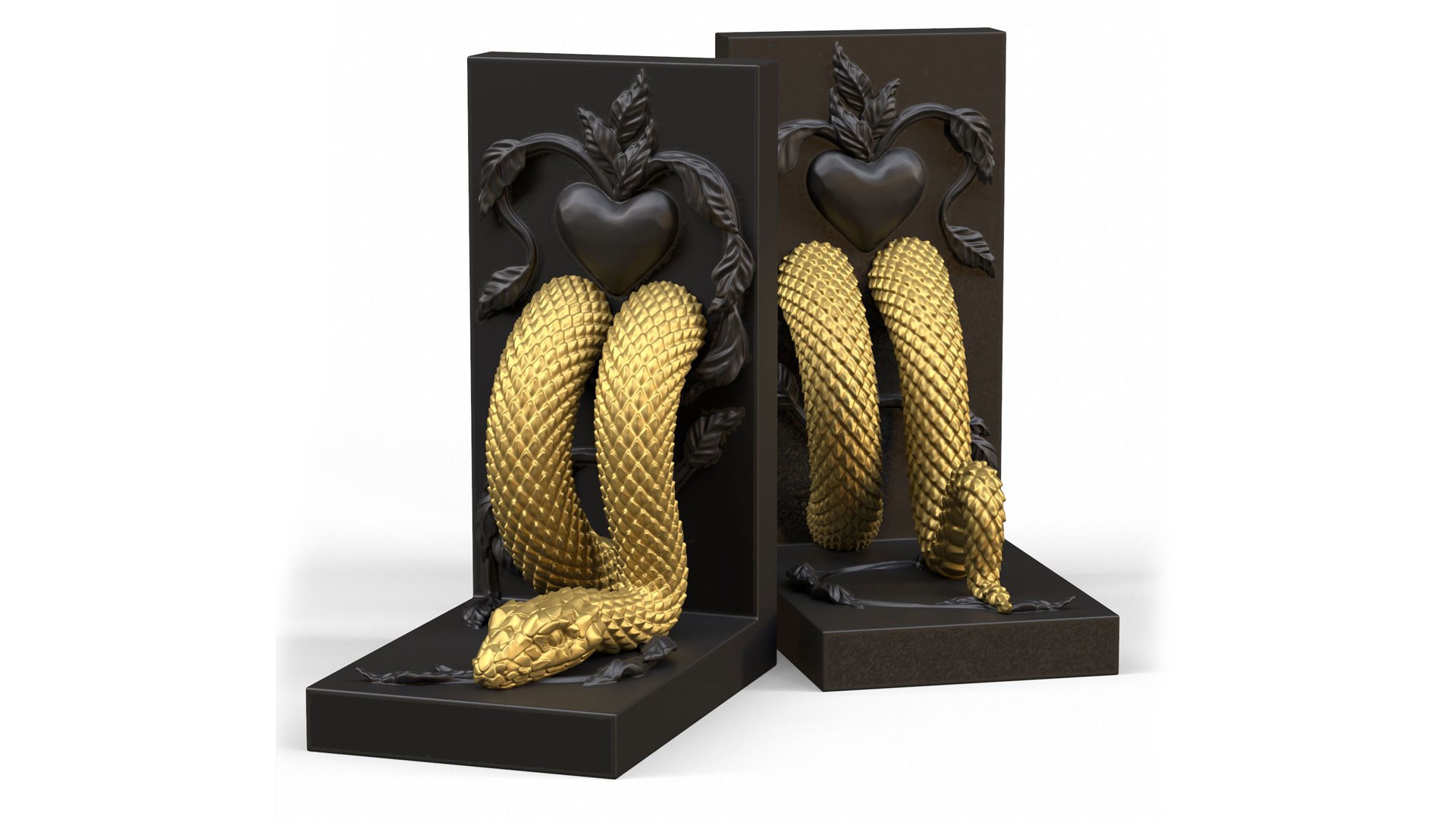 3D Snake Bookend - TurboSquid 2449363