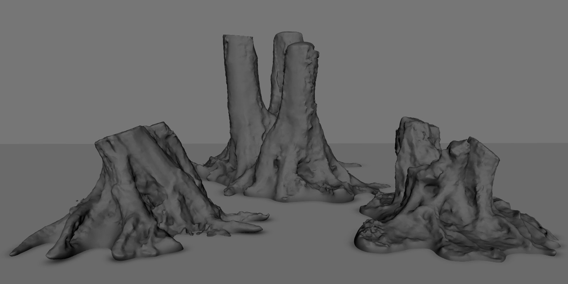 3d Treestumps Stump Model