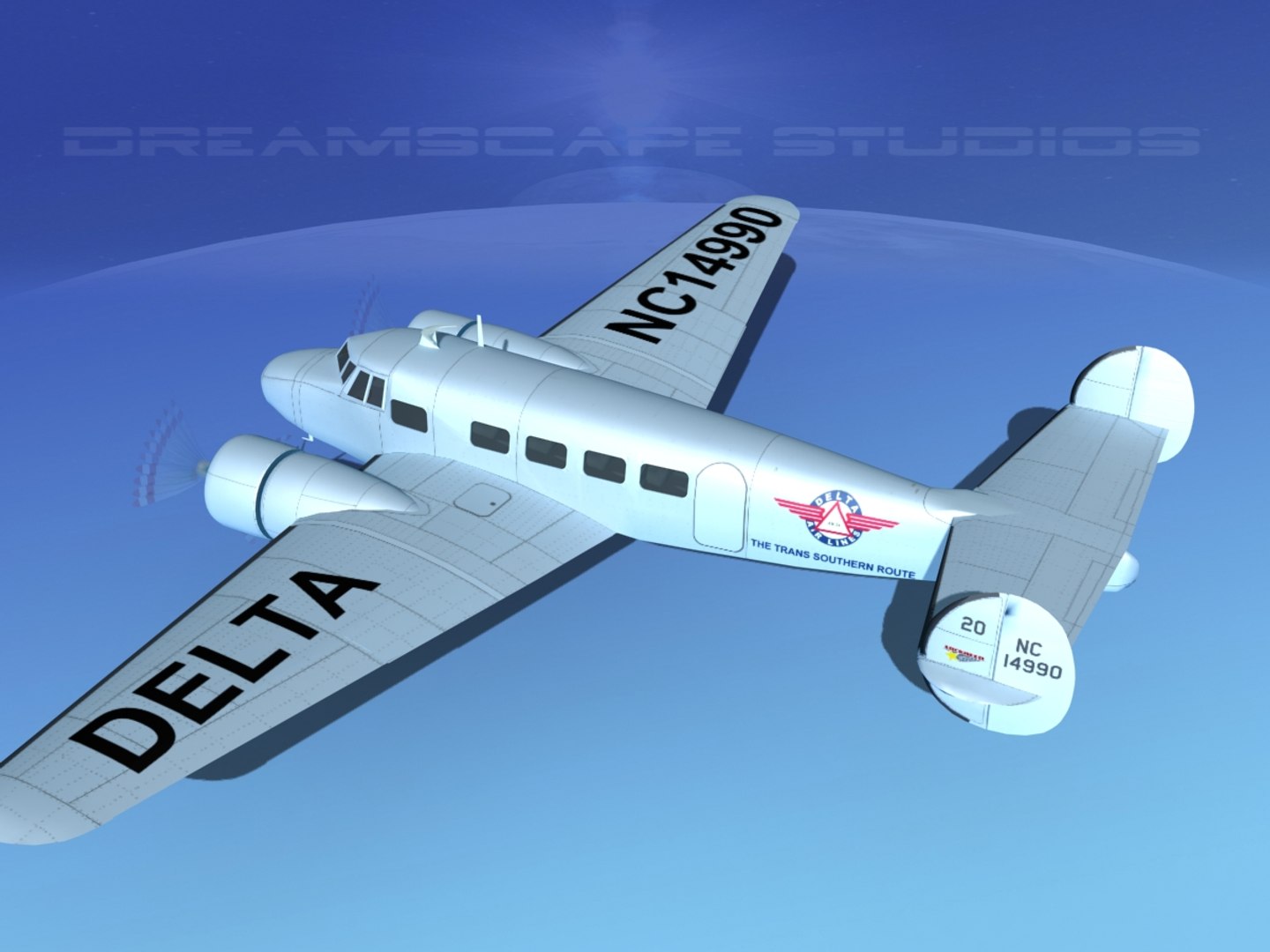 3d Model Of Propellers Lockheed L10 Electra