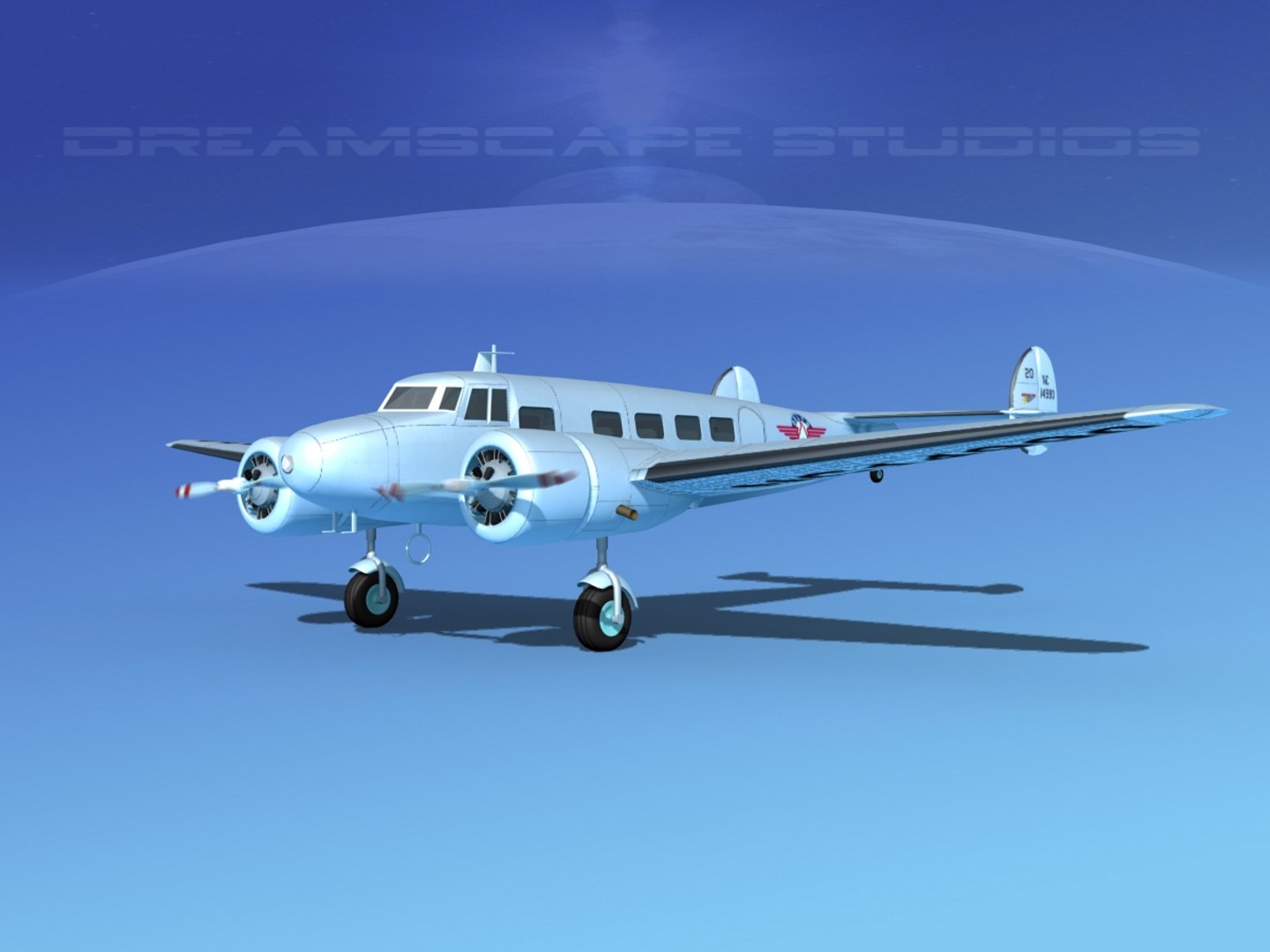 3d Model Of Propellers Lockheed L10 Electra