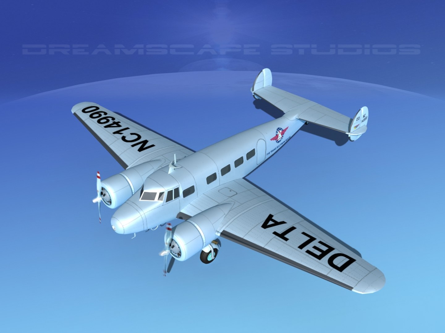 3d Model Of Propellers Lockheed L10 Electra