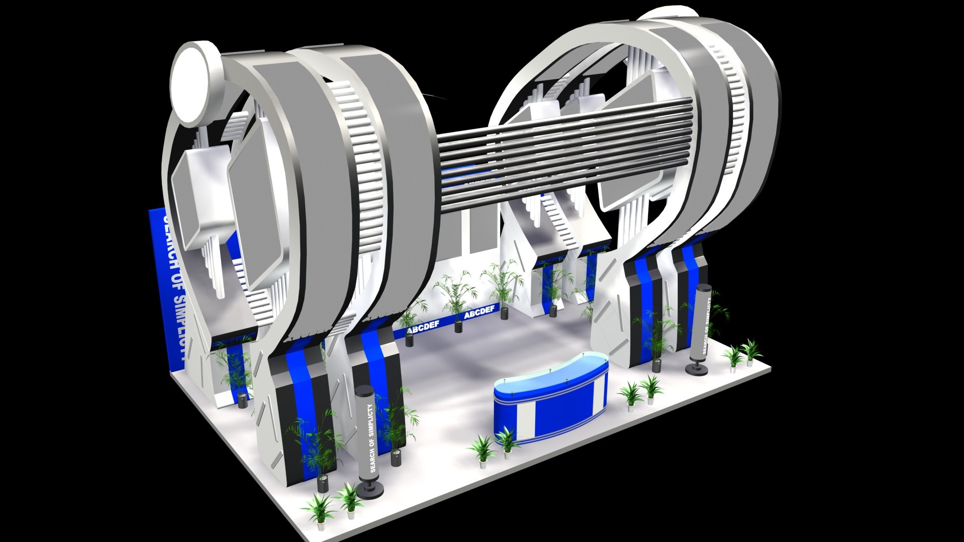 9 X 6 STAND DESIGN 3 SIDE OPEN Model - TurboSquid 1863621