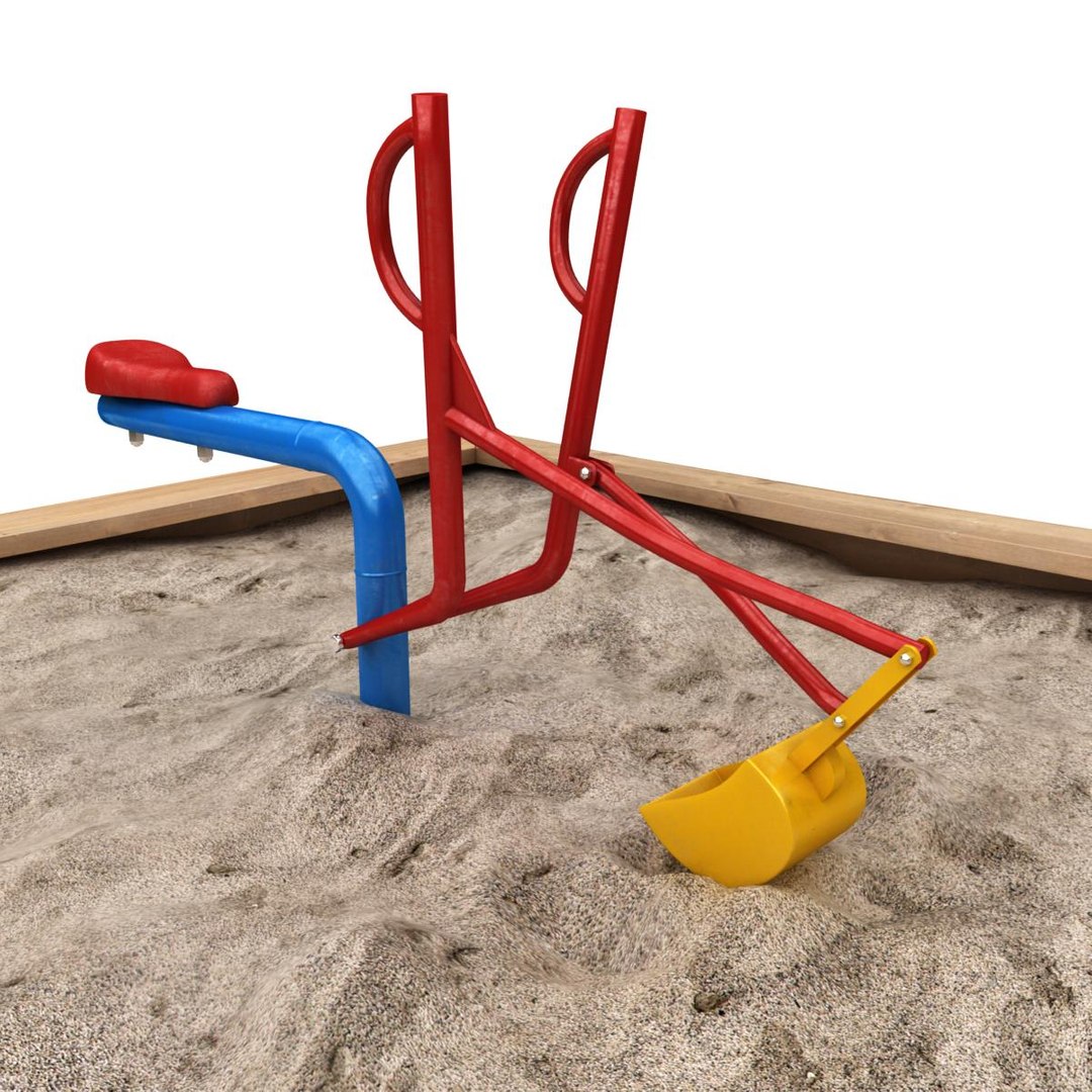 3d sand digger dig model