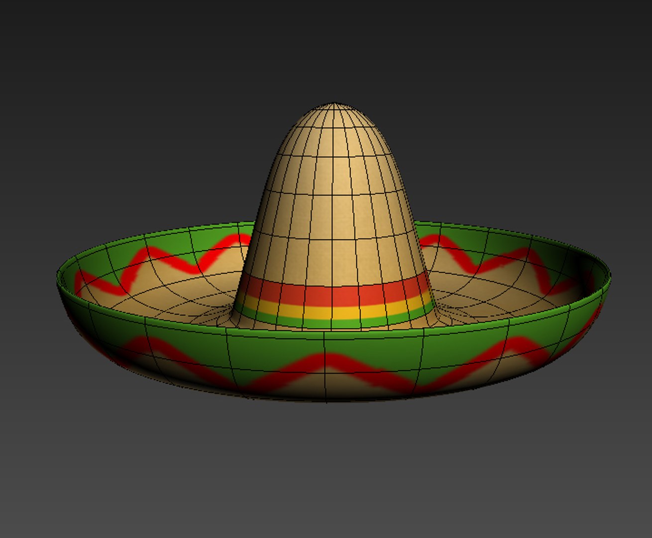 Mexican Hat 3D Model - TurboSquid 1245475
