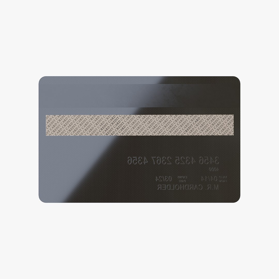 Bank Card 3D - TurboSquid 1424105