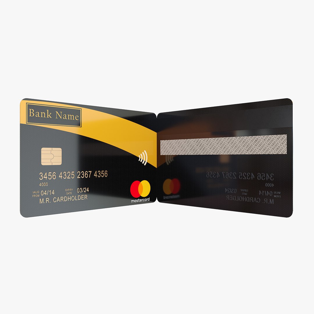 Bank Card 3D - TurboSquid 1424105