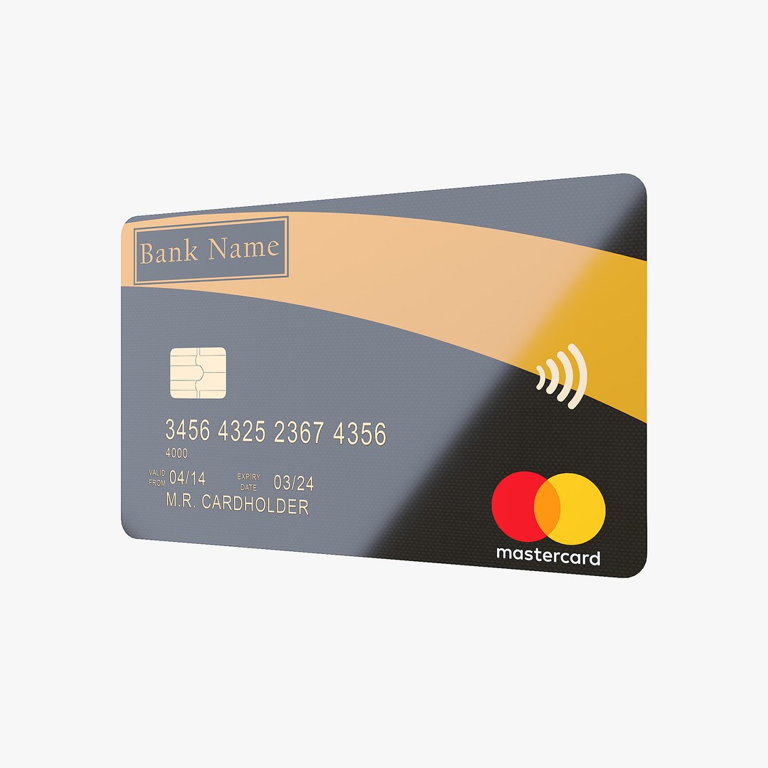 Bank Card 3D - TurboSquid 1424105