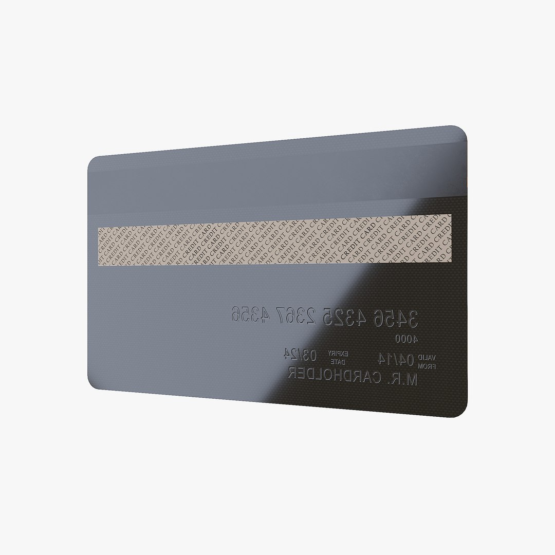 Bank Card 3D - TurboSquid 1424105
